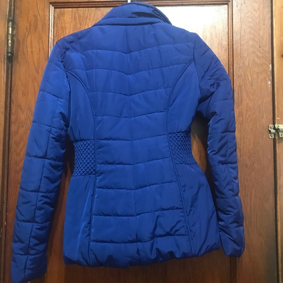 Guess | Jackets & Coats | Blue Puffer Jacket | Poshmark